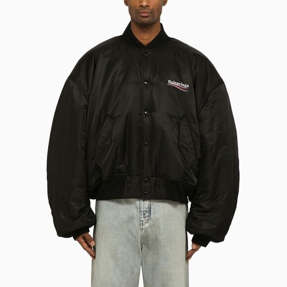 Balenciaga | Jackets & Coats | Balenciaga Varsity Jacket Political ...